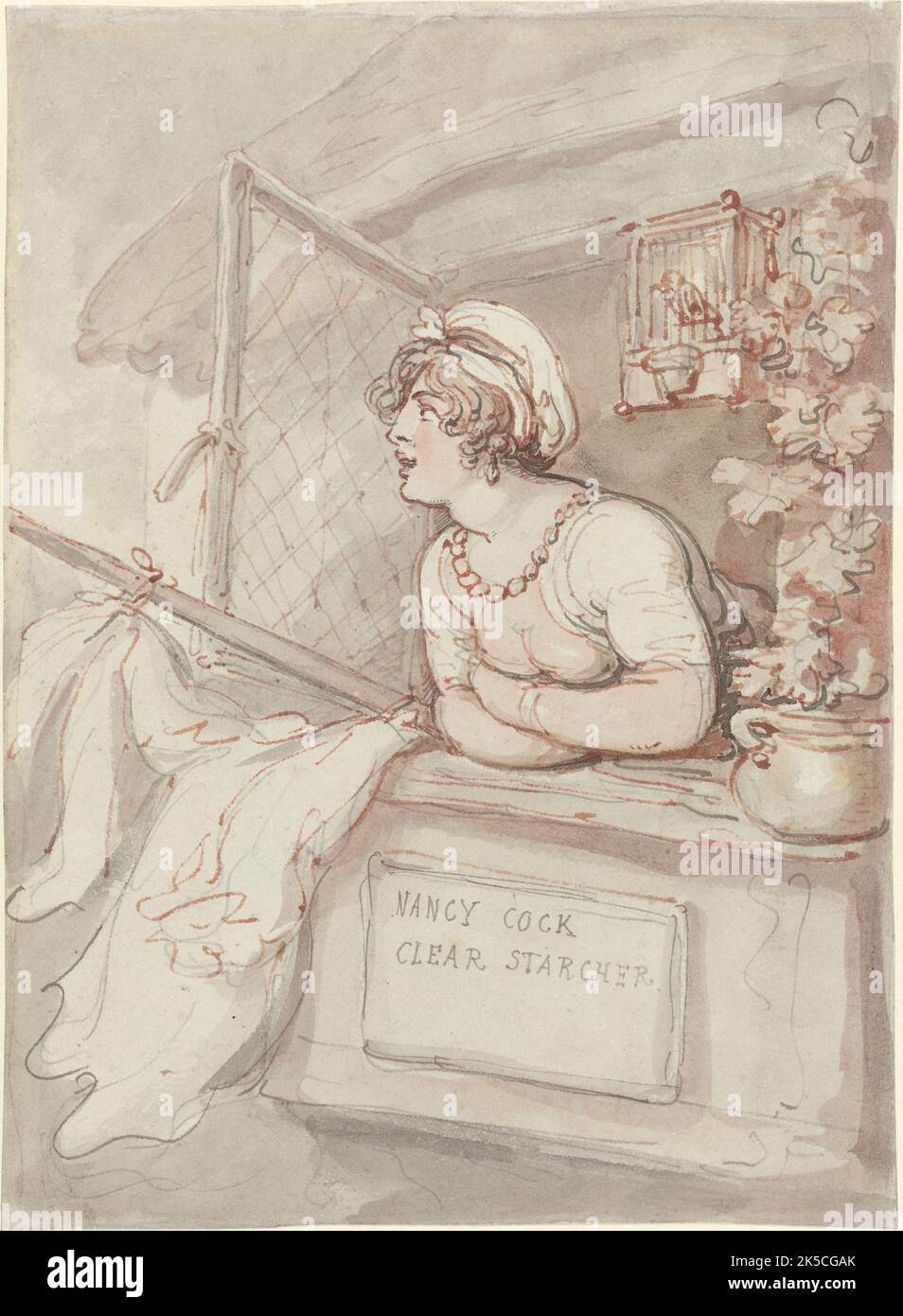 Nancy Cock - Clear Starcher, c. 1815 Stock Photo - Alamy