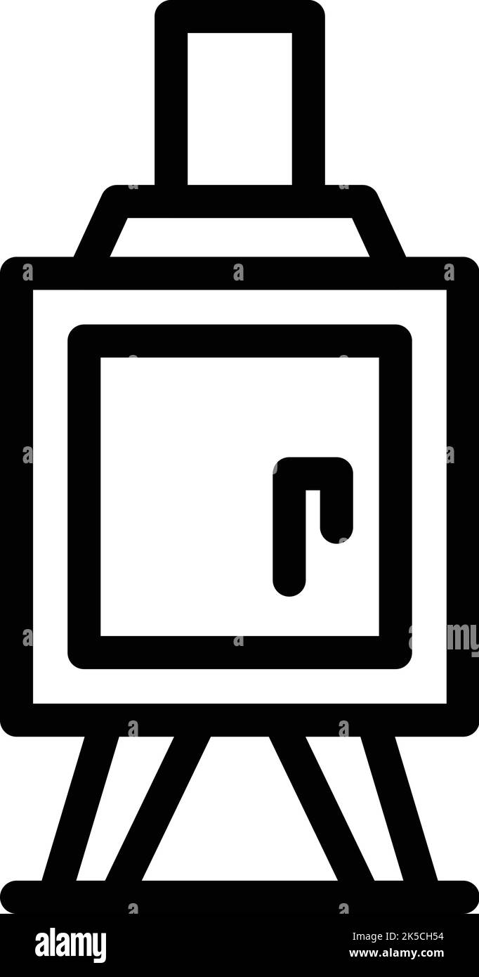House furnace icon outline vector. Fire burning. Wood stove Stock ...