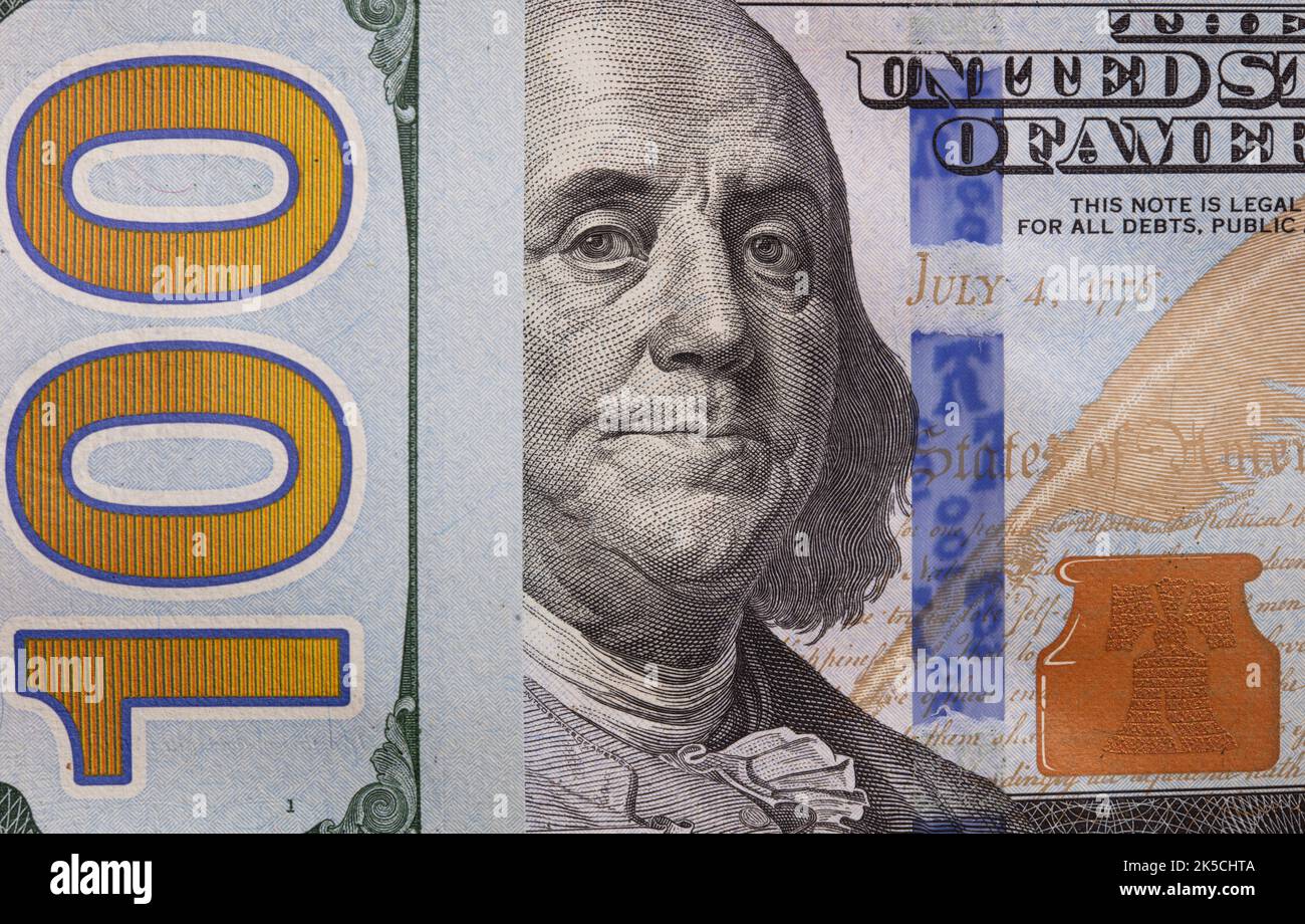 Us 100 dollar banknotes hi-res stock photography and images - Alamy