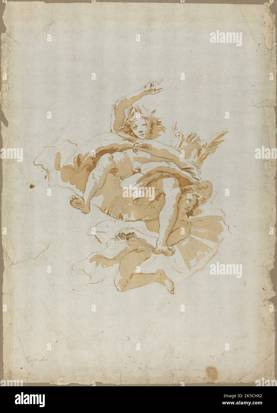 Drawing for a Ceiling Fresco Stock Photo - Alamy