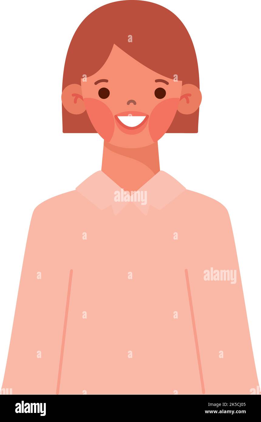 happy lady vector Stock Vector Image & Art - Alamy