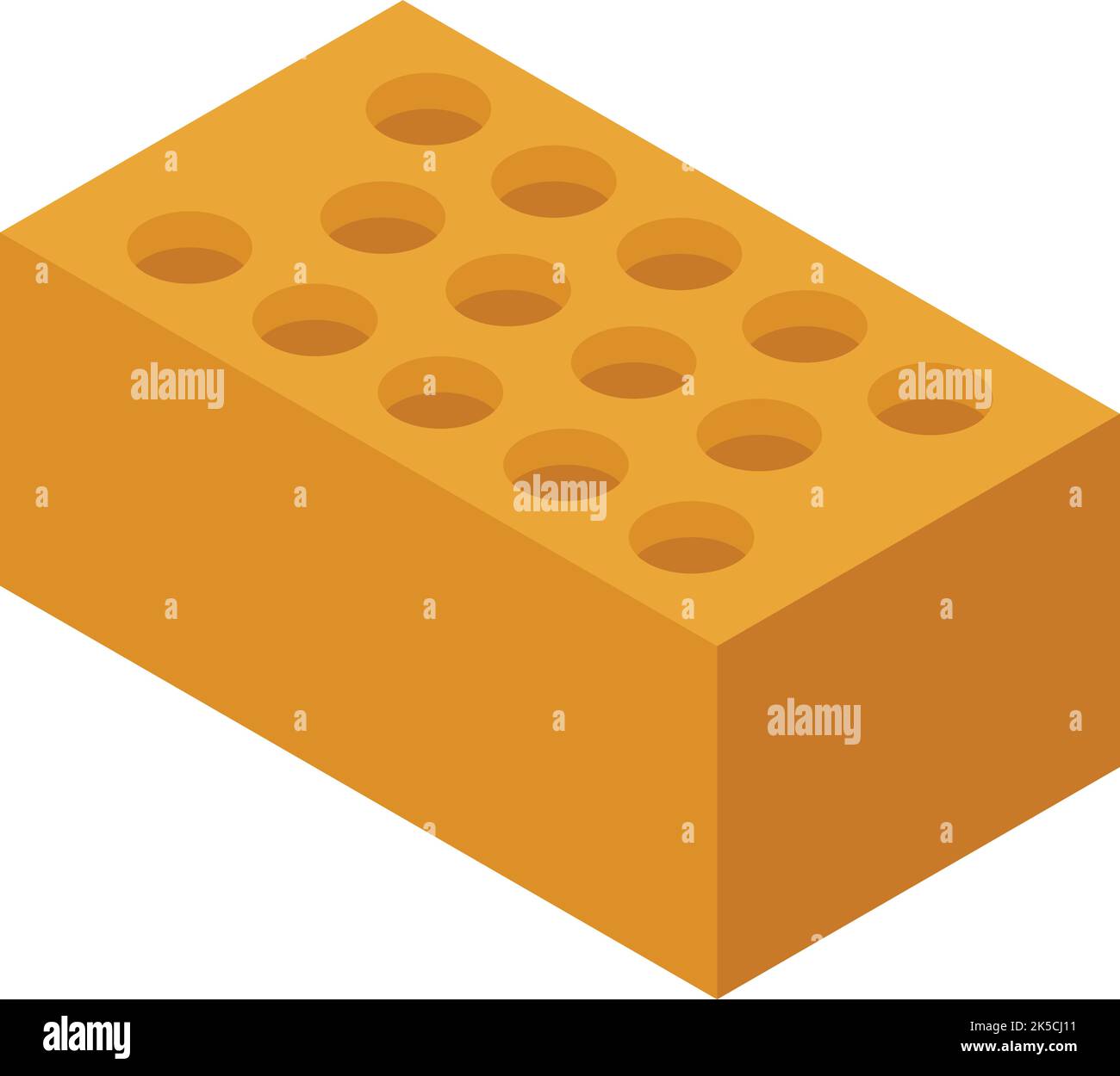 Sand brick icon isometric vector. Concrete cement. Material ...