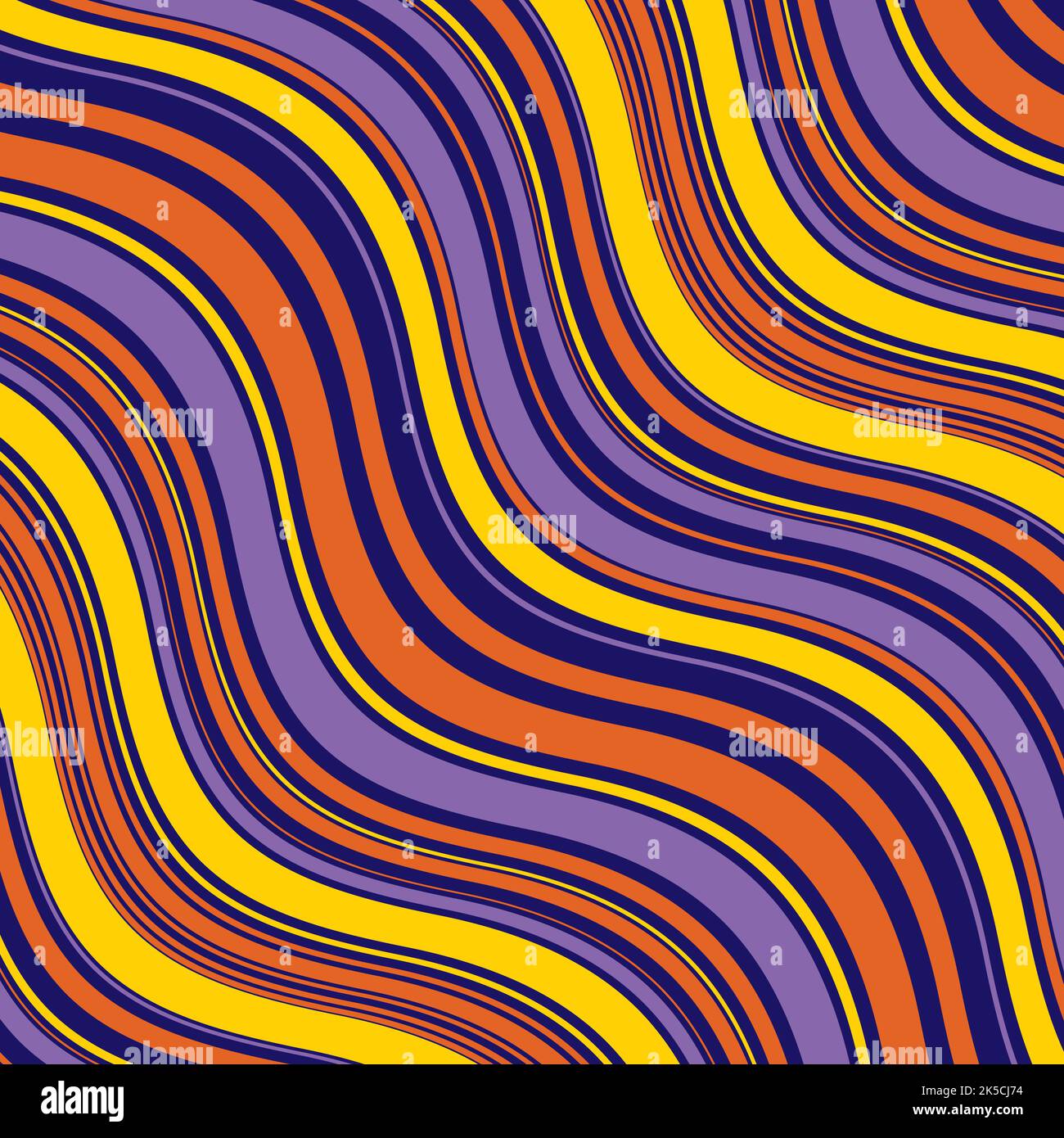 Halloween Wavy Striped Rainbow Pattern Vector Background Stock Vector ...