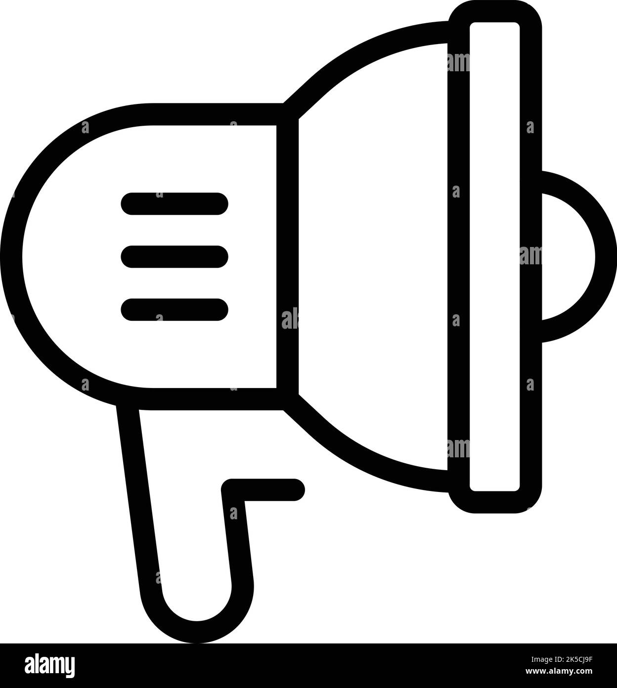 Megaphone icon outline vector. People refugee. Family seeker Stock ...