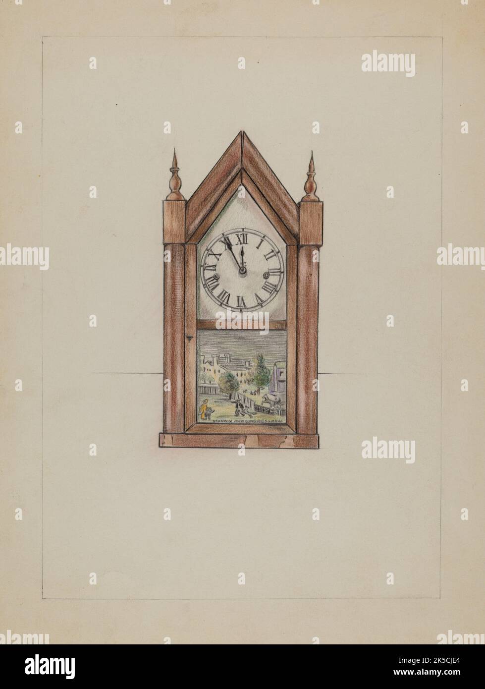 Shelf Clock, 1935/1942 Stock Photo - Alamy