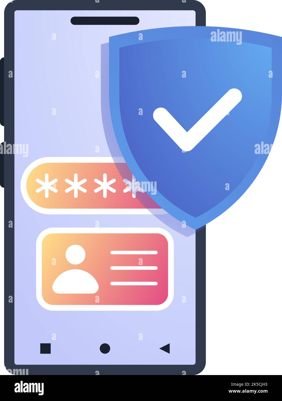 Smartphone security concept. Mobile phone user verification. Login ... Smartphone security concept. Mobile phone user verification. Login ...