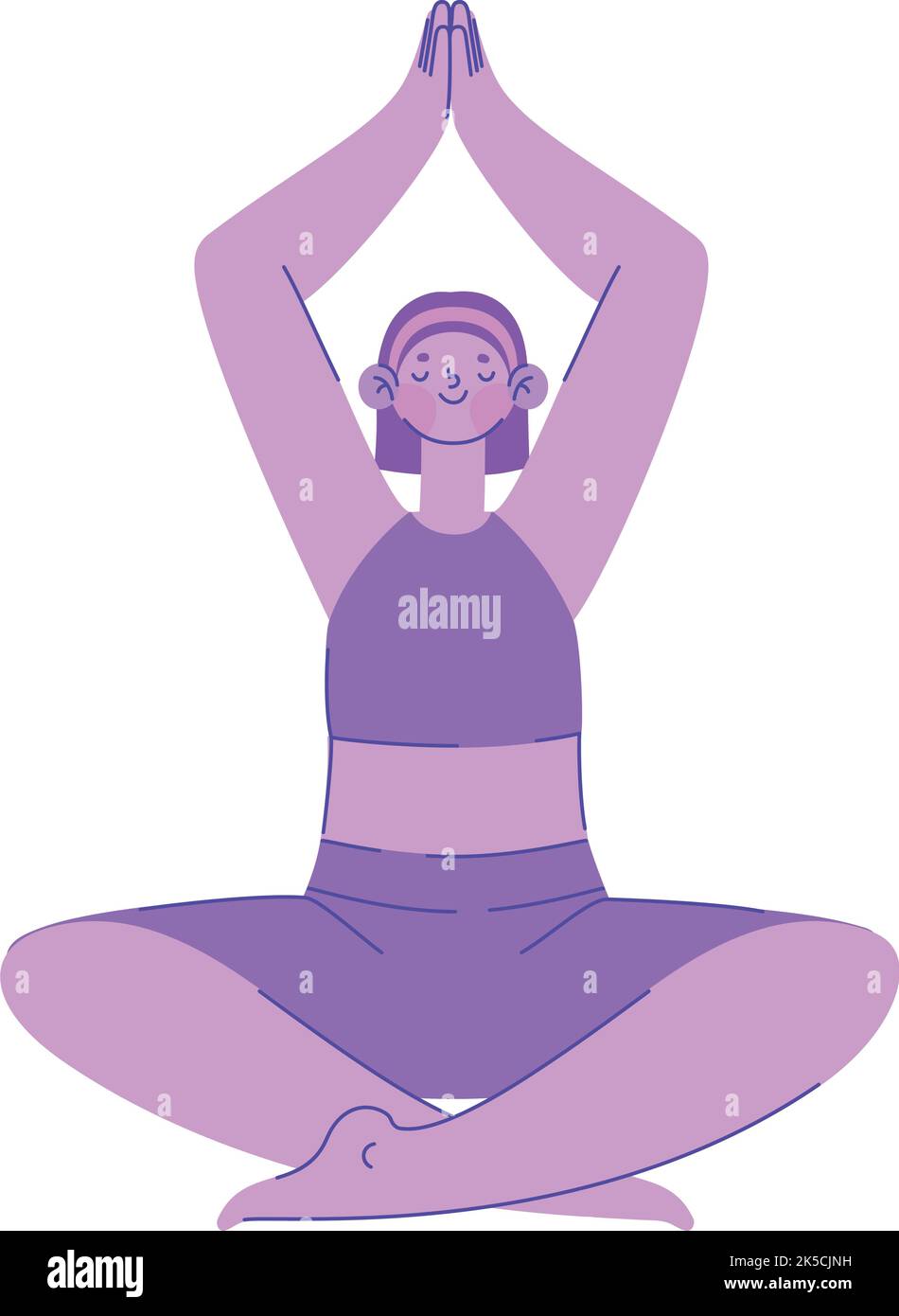 purple woman illustration Stock Vector Image & Art - Alamy