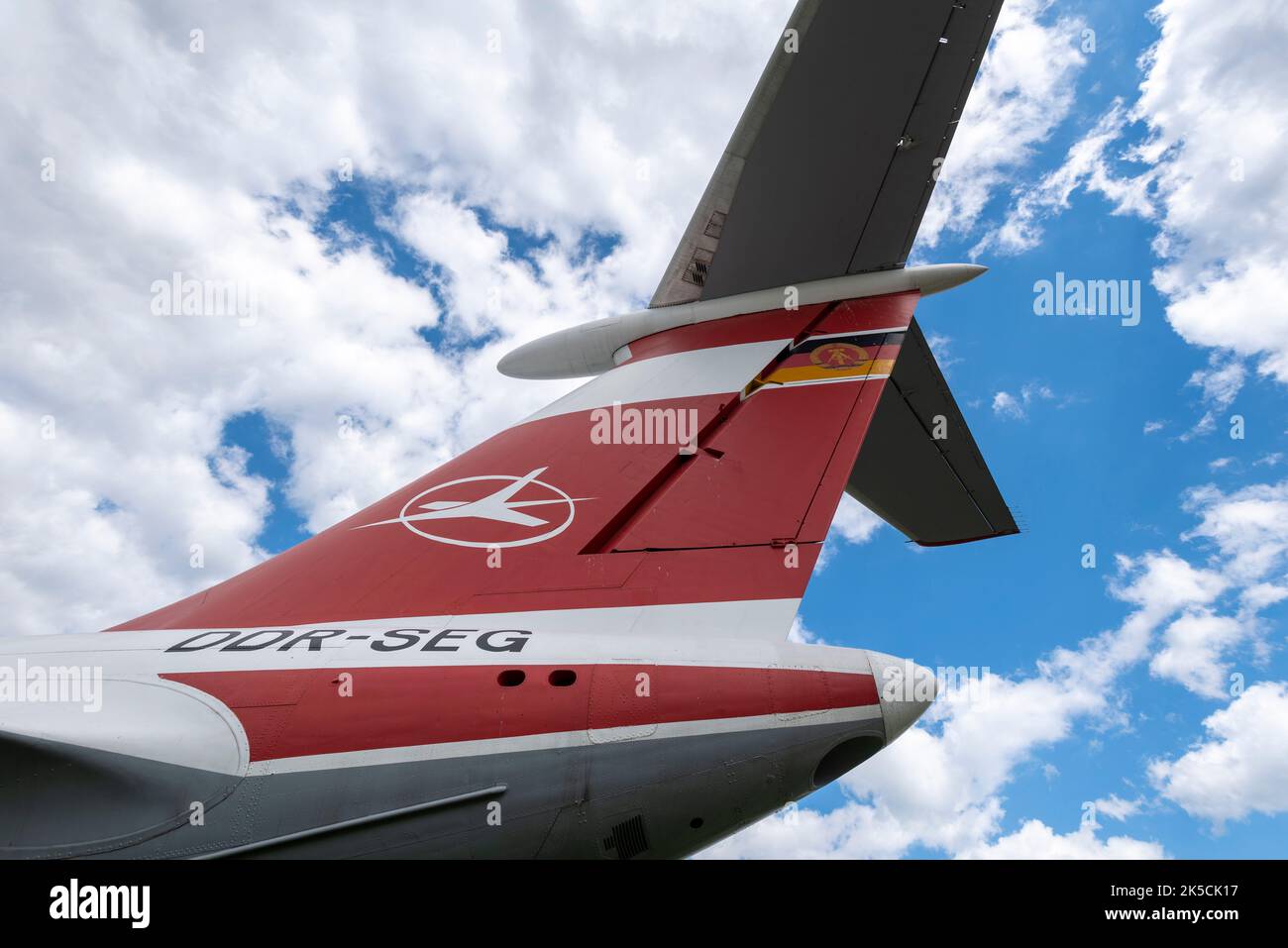 Lady Agnes', Ilyushin 62 of the airline Interflug, serves as museum and ...