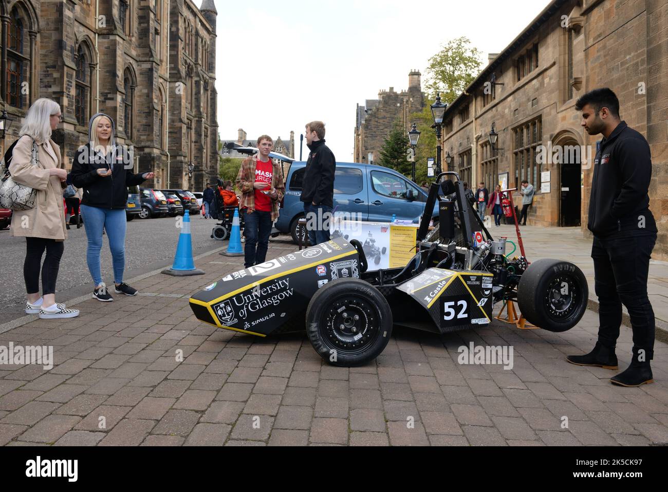 Race car engineering project built by students of Glasgow University in ...