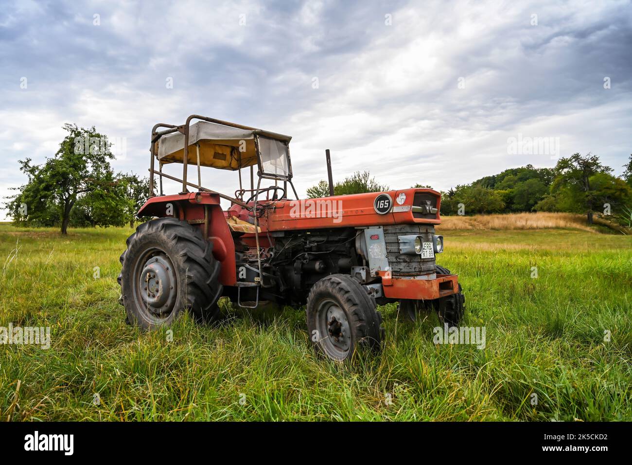 Breuberg, Hesse, Germany, Massey-Ferguson MF 165 tractor. Displacement ...
