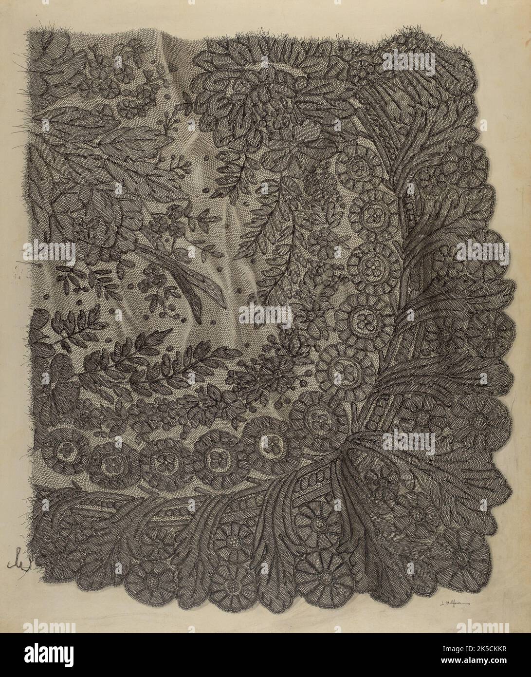 Black Lace, c. 1940 Stock Photo - Alamy