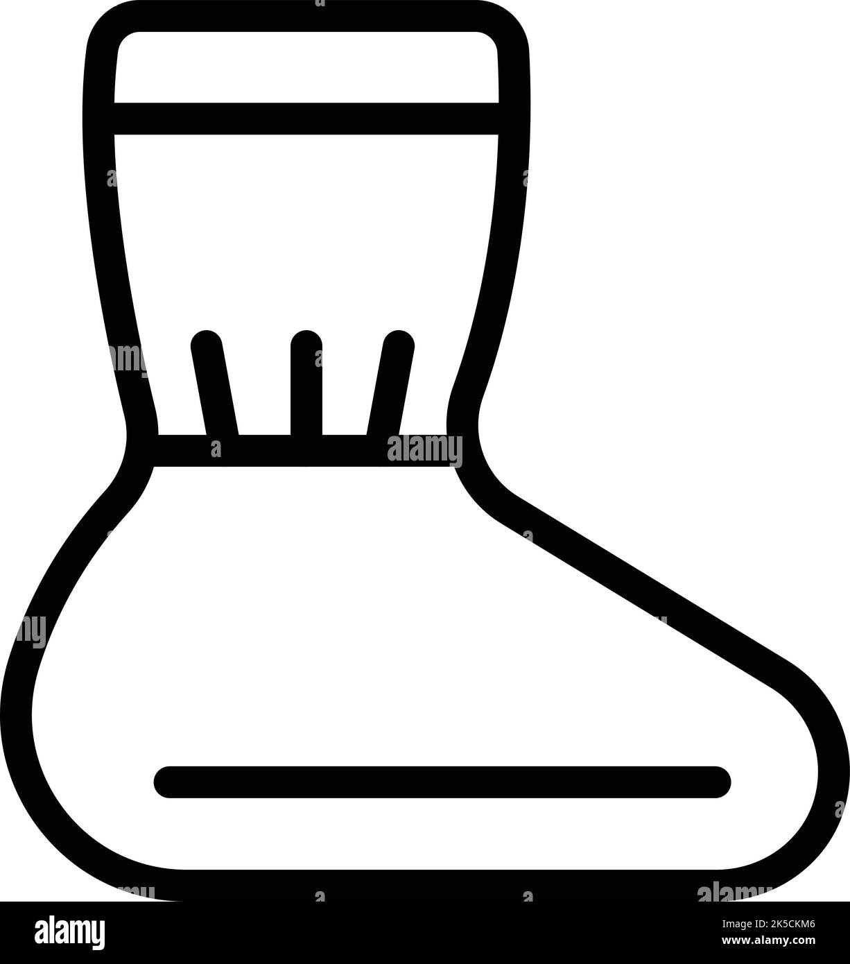 Cover shoe footwear icon outline vector. Foot protect. Safety waste ...