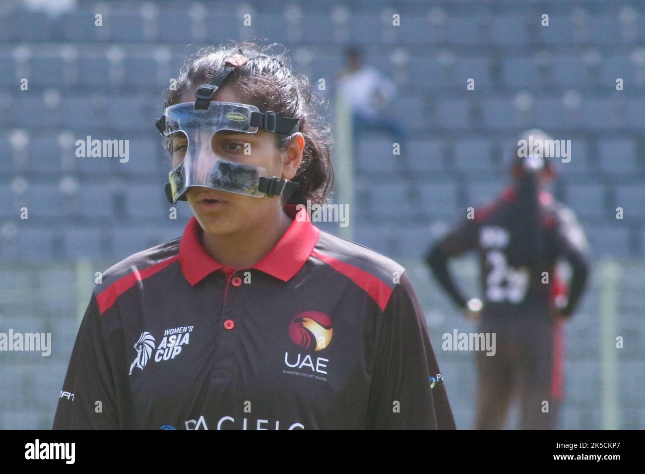 Sylhet, Bangladesh. 7th Oct, 2022. Esha Rohit Oza of UAE Team in action ...
