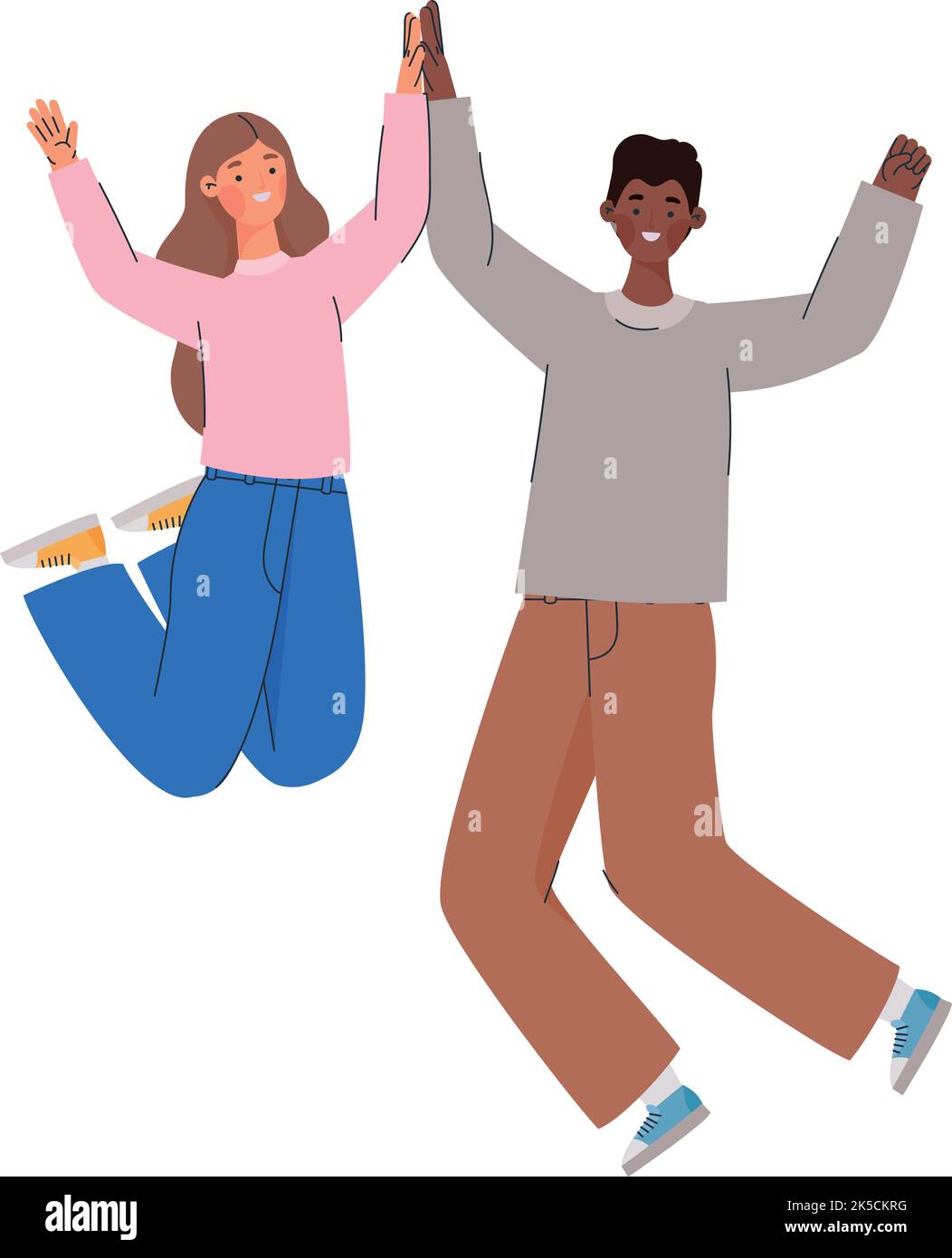 happy people illustration Stock Vector Image & Art - Alamy