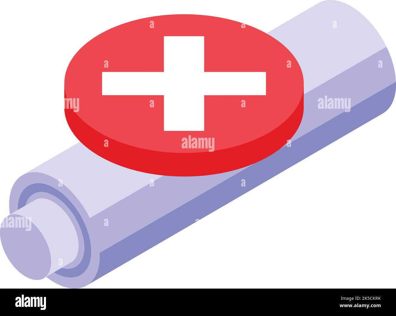 Broken battery icon isometric vector. Power energy. Charge empty Stock ...