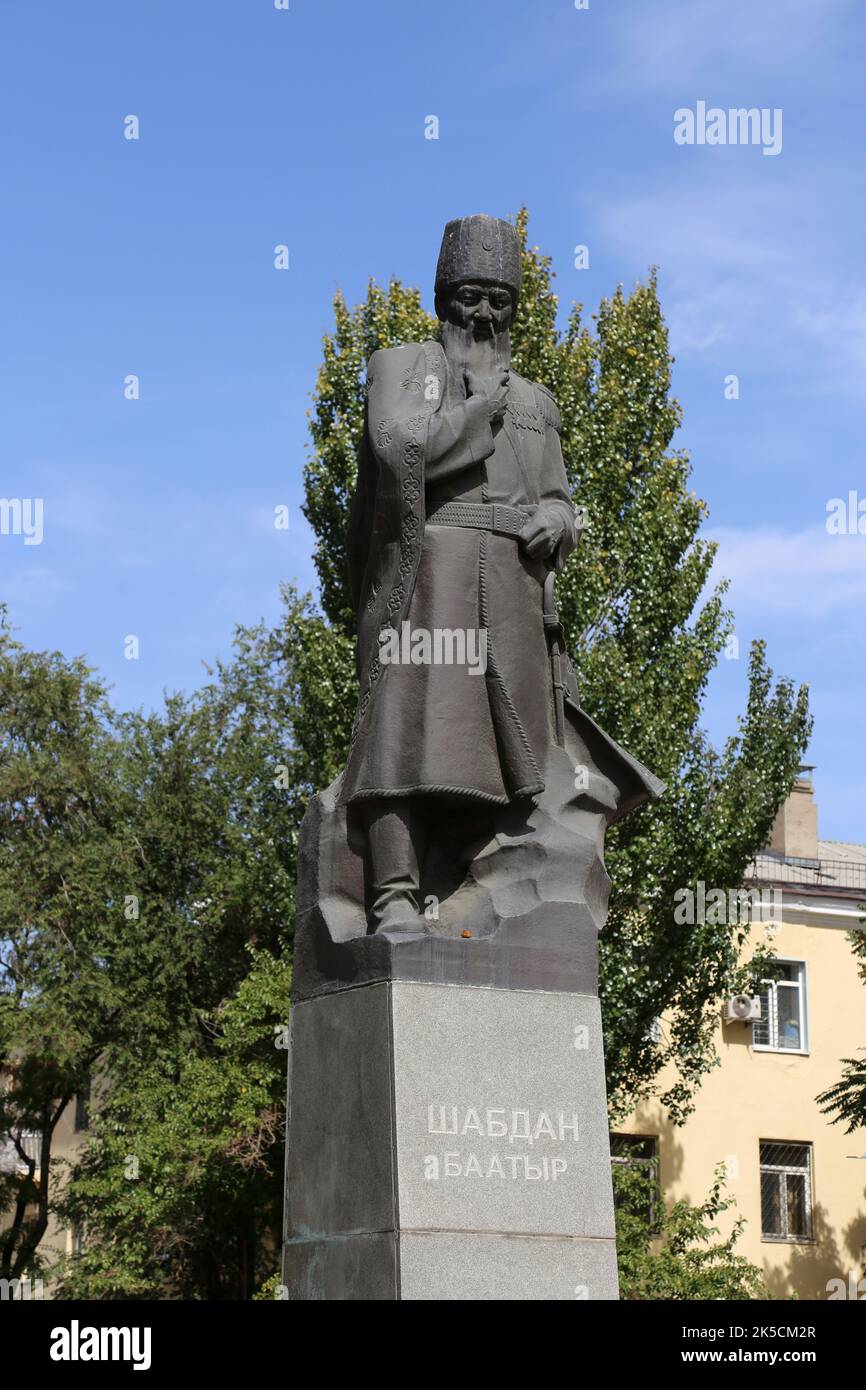 Statue of Shabdan Batyr (1839-1912), Bishkek, Bishkek City Region ...
