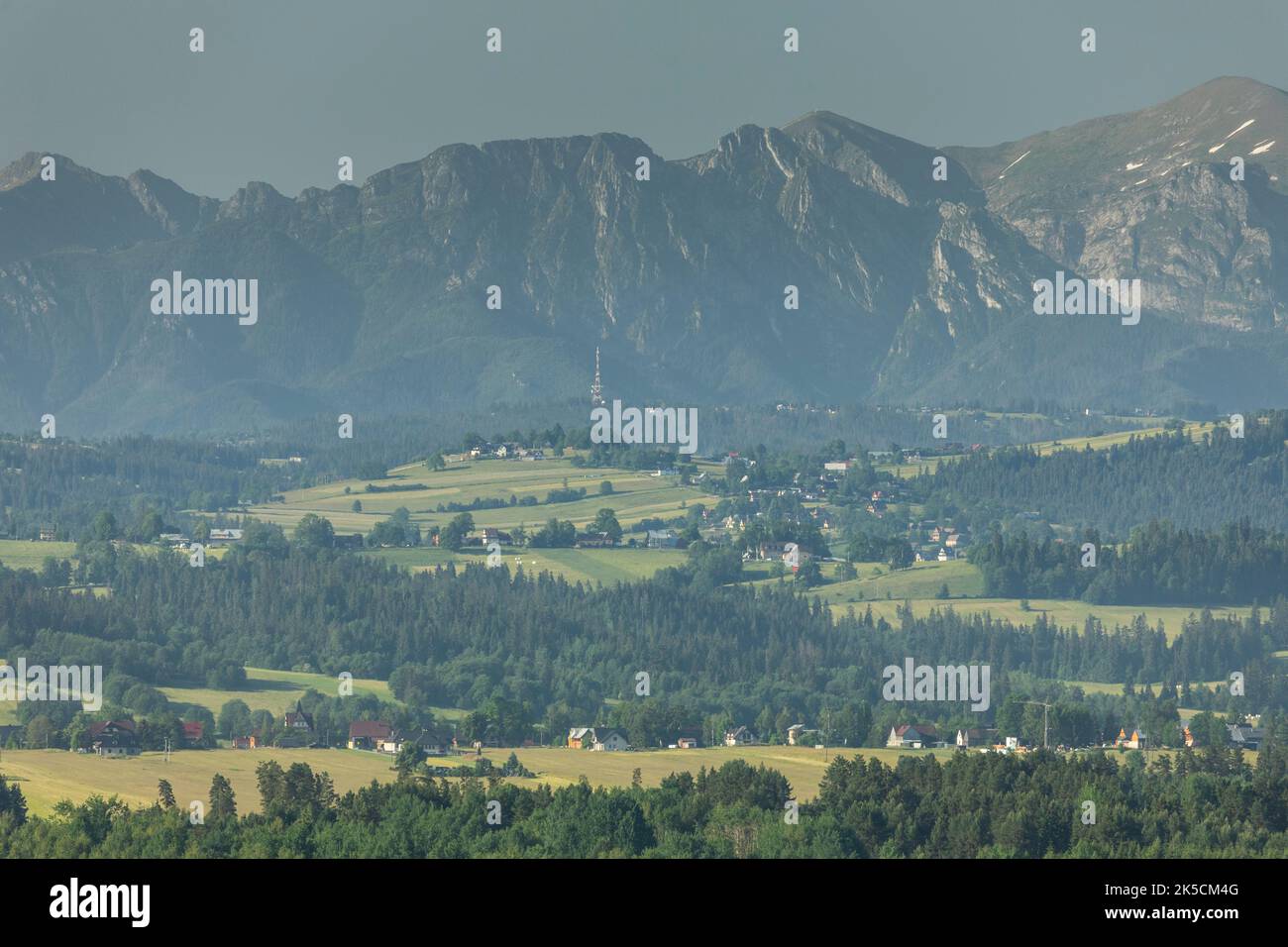 Europe, Poland, Lesser Poland, Tatra Mountains, Podhale, view from ...