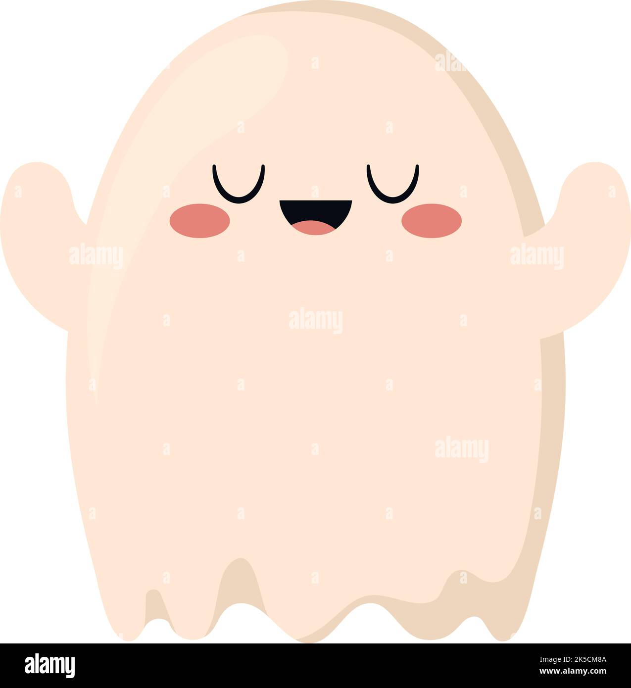 happy ghost design Stock Vector Image & Art - Alamy
