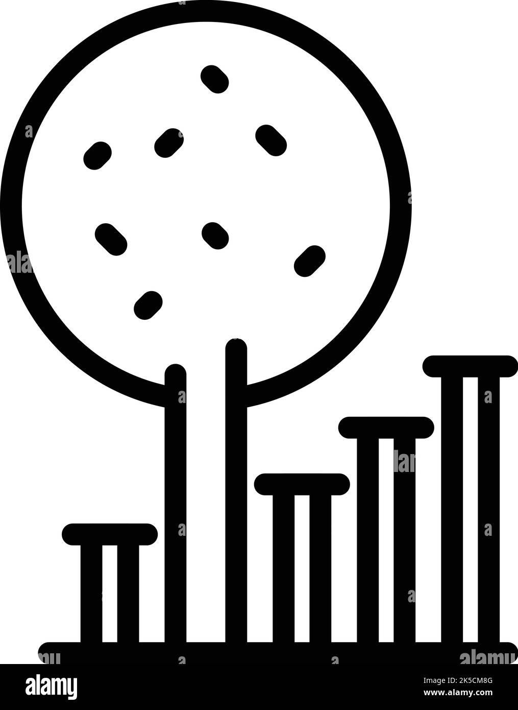 Tree rope park icon outline vector. Sport adventure. Extreme forest ...