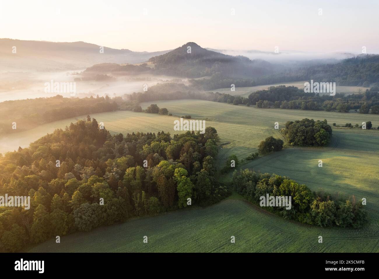 Europe, Poland, Lower Silesia, Gory Kaczawskie, Kaczawskie Mountains ...