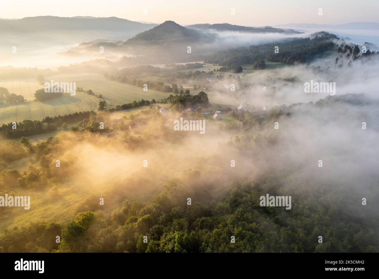 Europe, Poland, Lower Silesia, Gory Kaczawskie, Kaczawskie Mountains ...