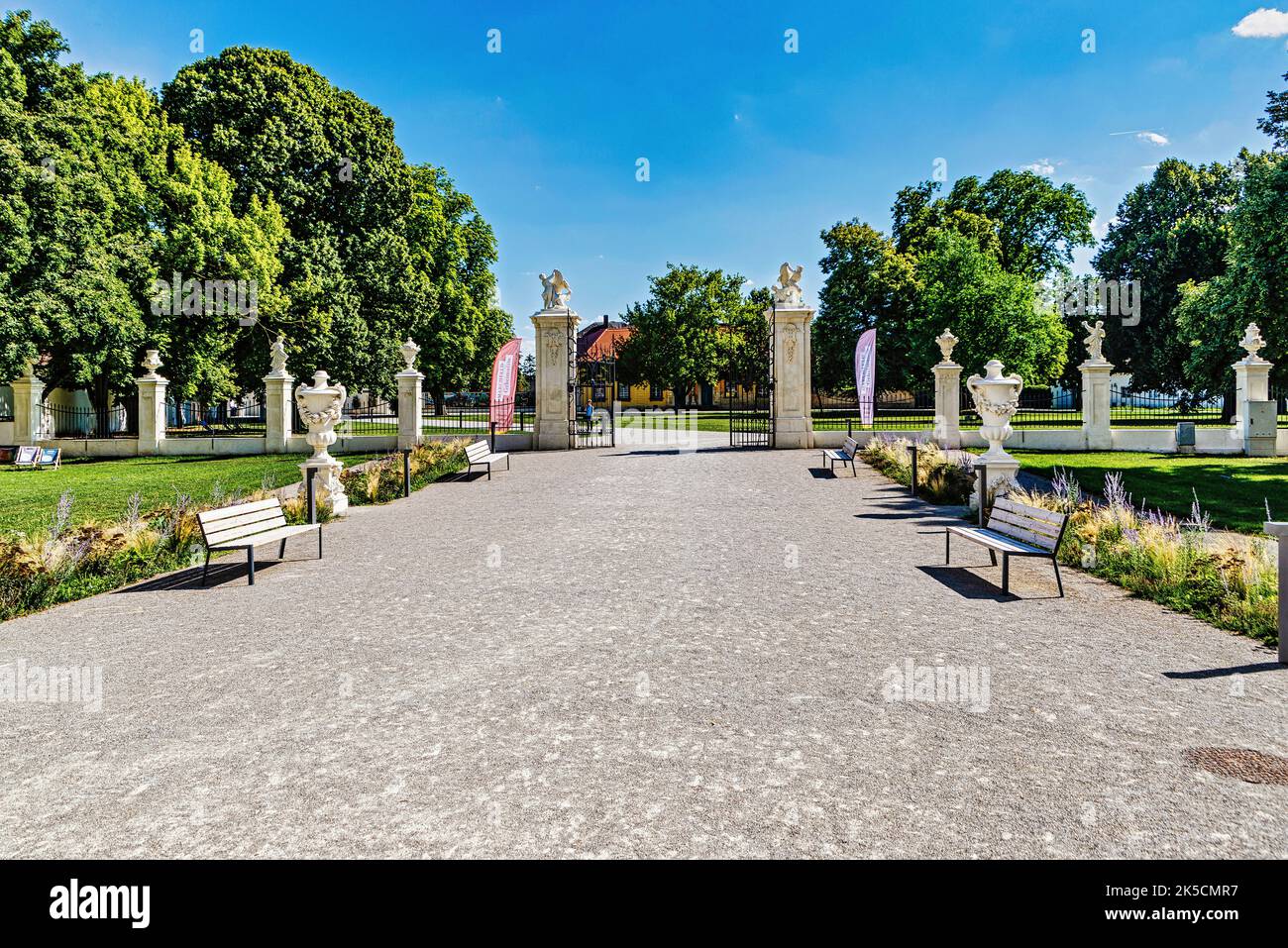 Marchegg Castle after renovation 2022 Stock Photo - Alamy