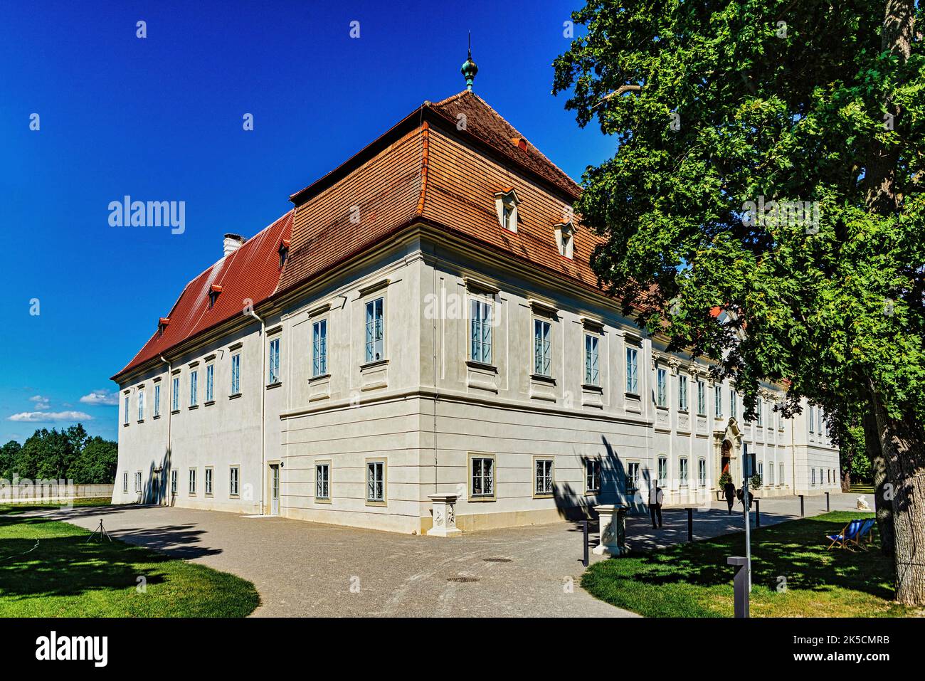 Marchegg Castle after renovation 2022 Stock Photo - Alamy