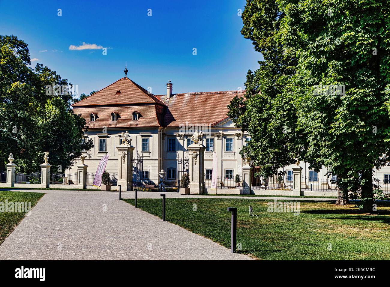 Marchegg Castle after renovation 2022 Stock Photo - Alamy