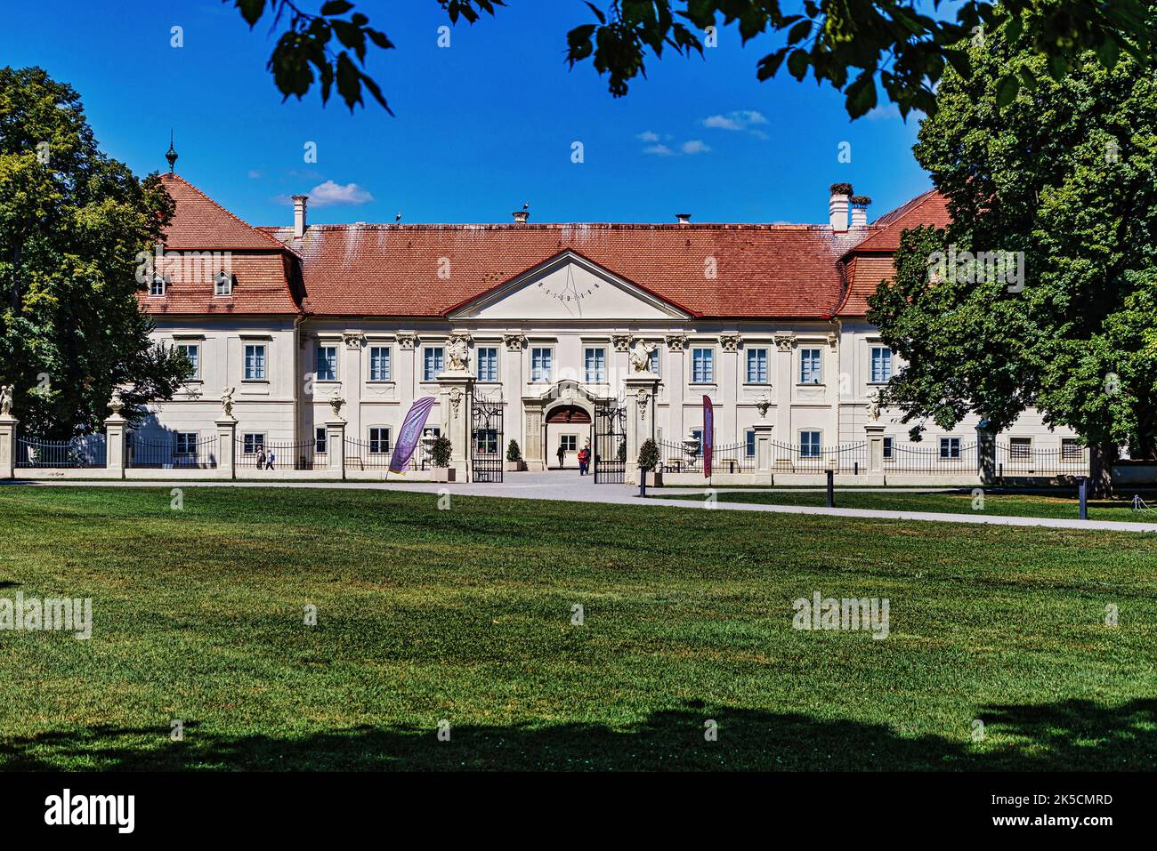 Marchegg Castle after renovation 2022 Stock Photo - Alamy