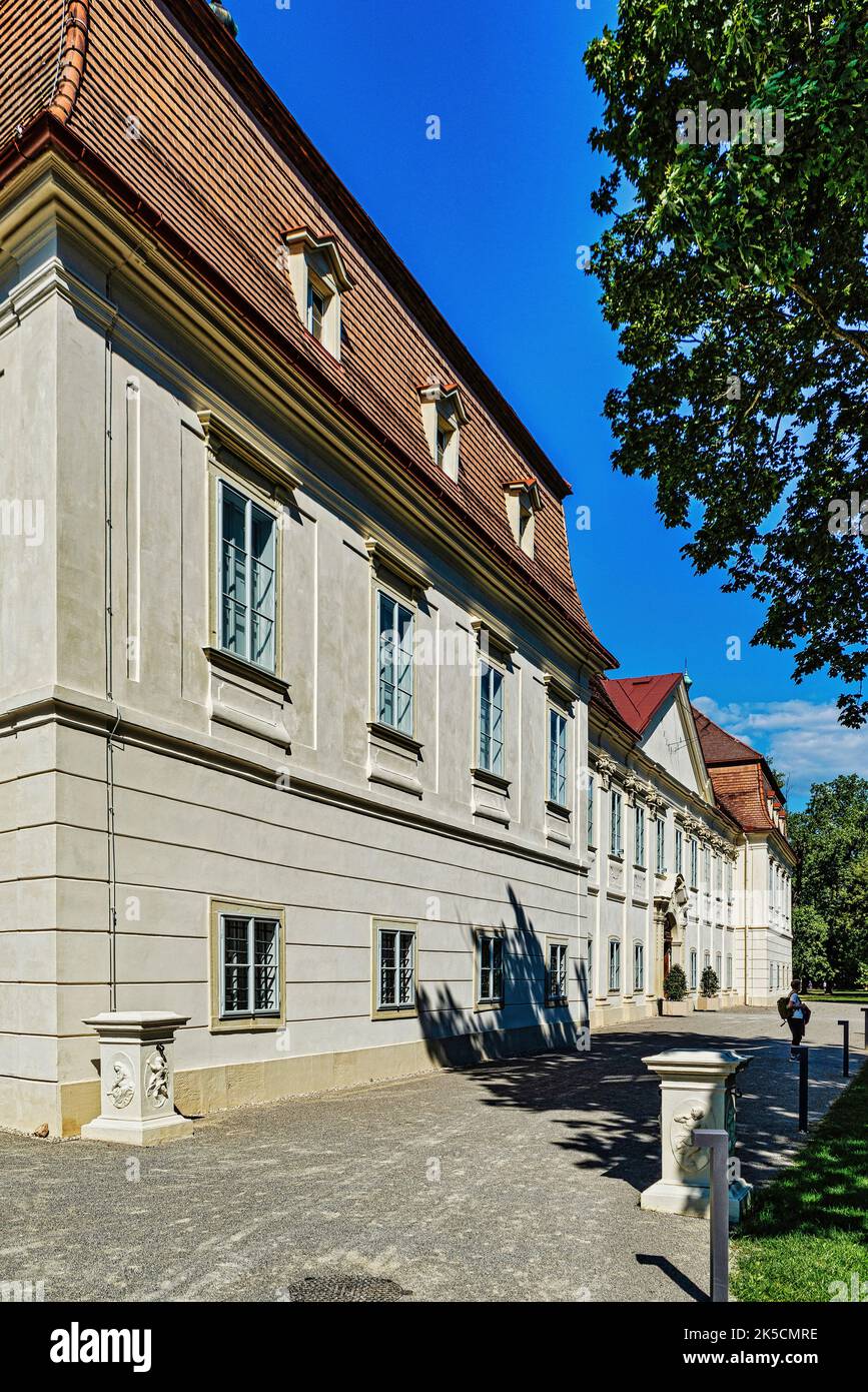 Marchegg Castle after renovation 2022 Stock Photo - Alamy