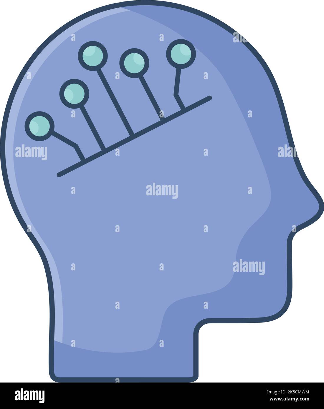 human face with circuits Stock Vector Image & Art - Alamy