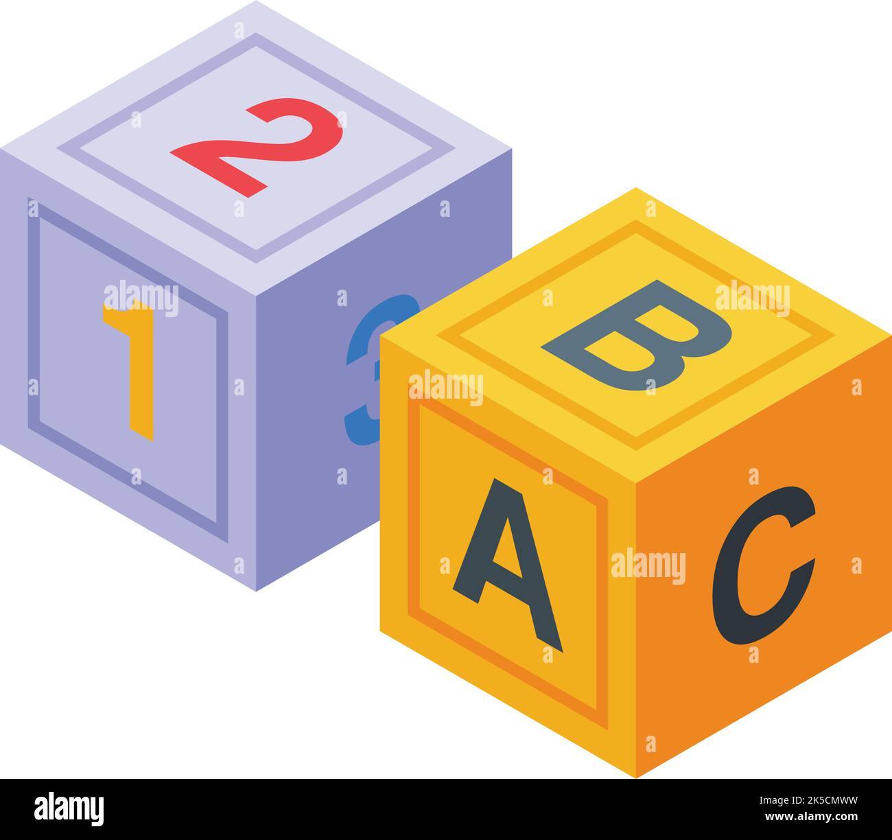 Number cube children Stock Vector Images - Alamy