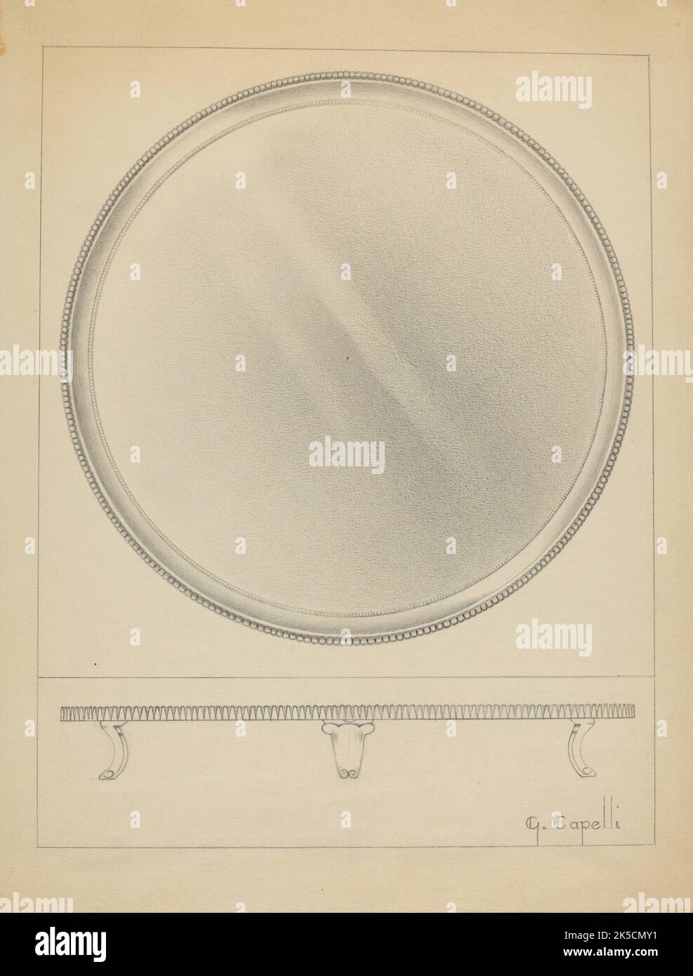 Silver Tray, c. 1936 Stock Photo - Alamy