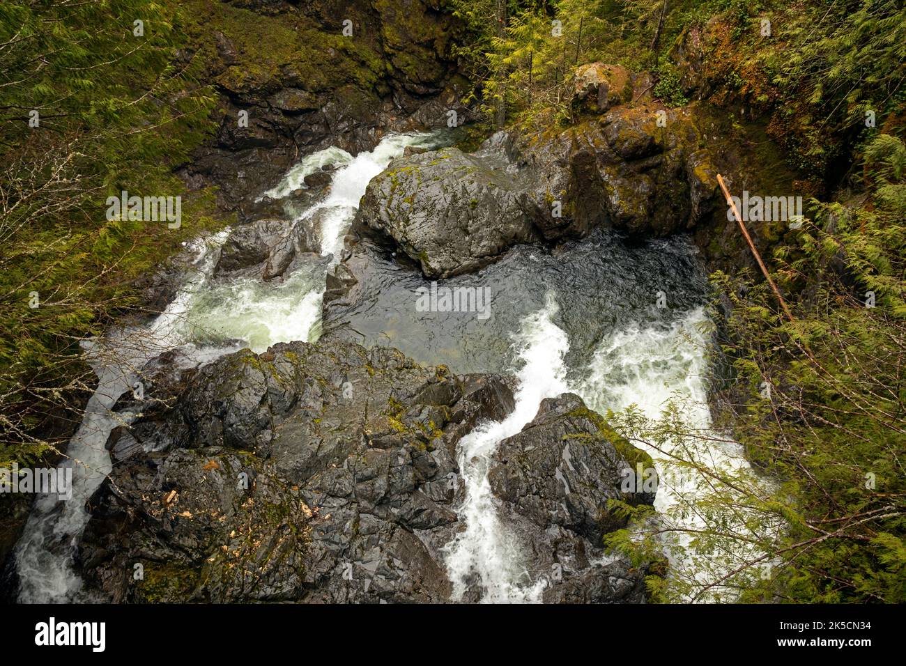 WA22155-00...WASHINGTON - View over the Wallace River at the top of ...