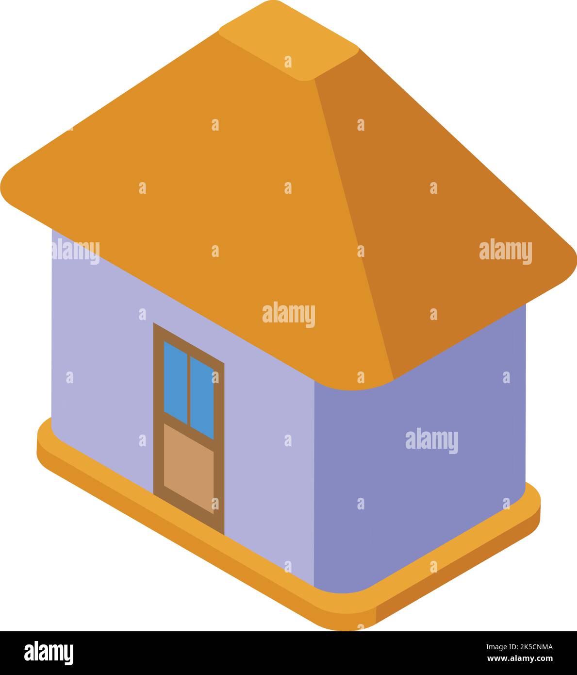Small house icon isometric vector. Cabin bungalow. Villa hut Stock ...