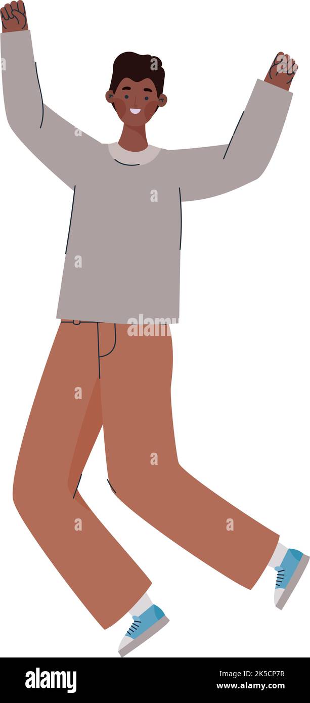 happy man illustration Stock Vector Image & Art - Alamy