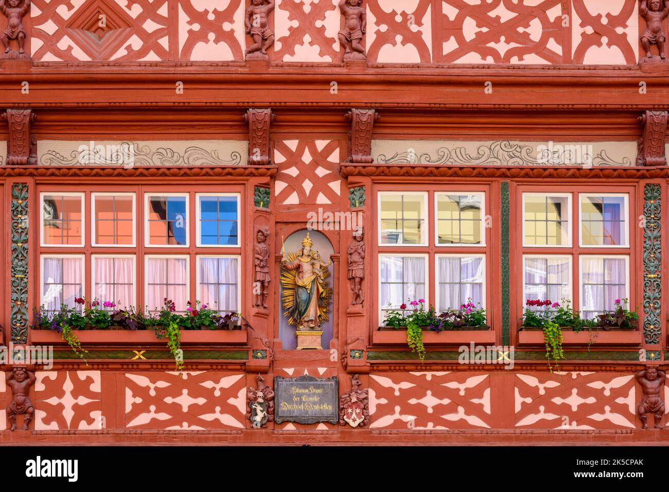 Germany, Bavaria, Dinkelsbühl, the Hotel Deutsches Haus, a patrician ...