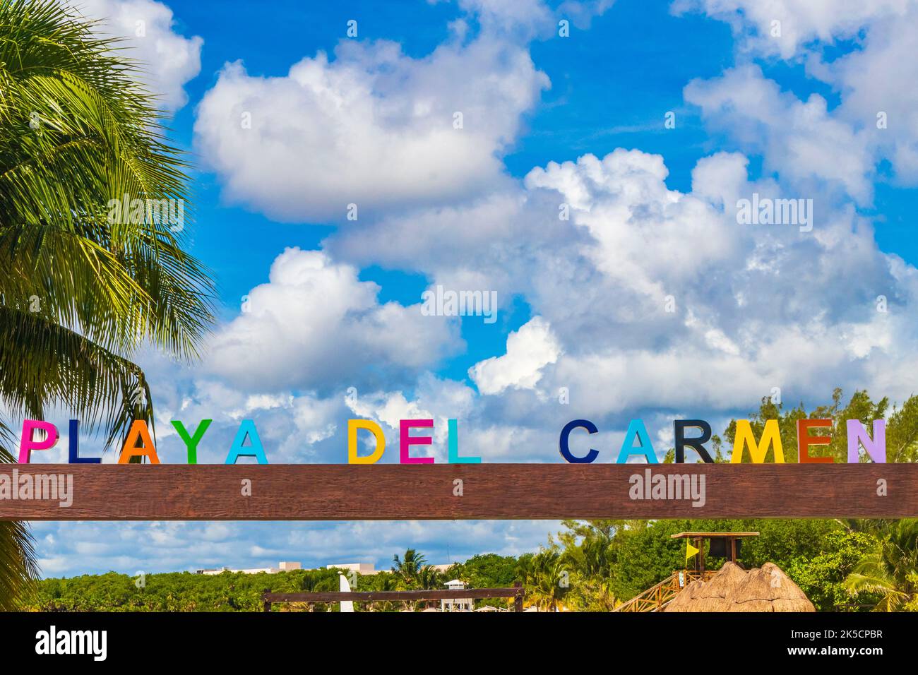 Playa del Carmen Mexico 08. September 2022 Colorful Playa del Carmen ...