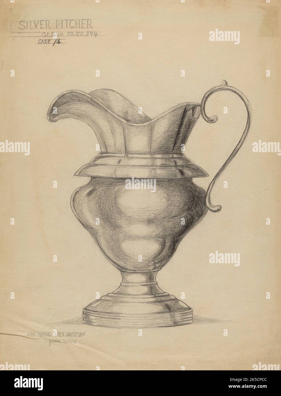 Silver Pitcher, c. 1936 Stock Photo - Alamy