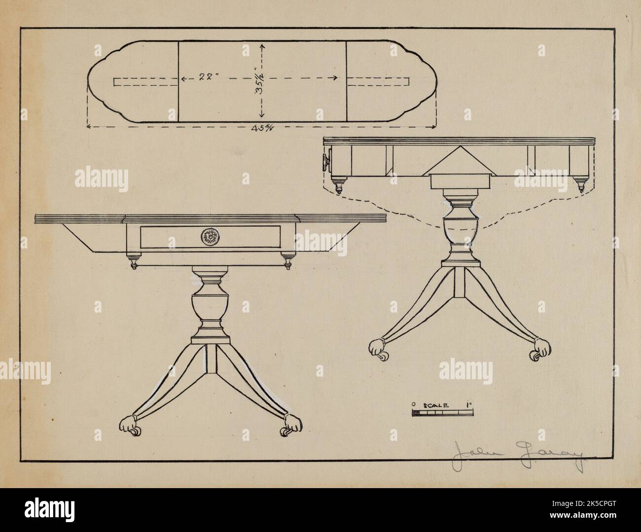 Pembroke Table, 1936 Stock Photo - Alamy