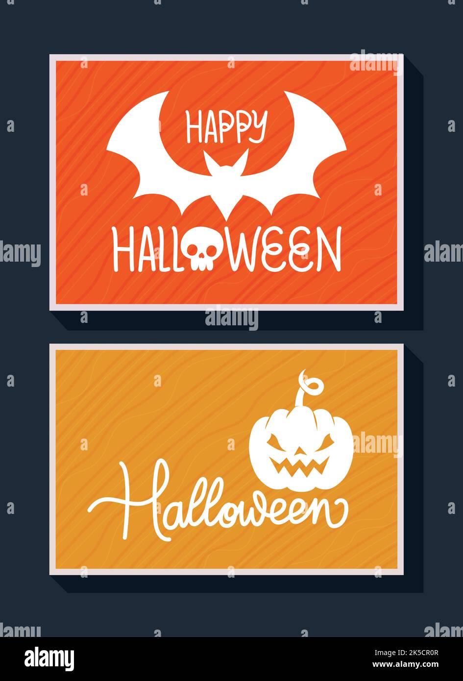 halloween party cards Stock Vector Image & Art - Alamy
