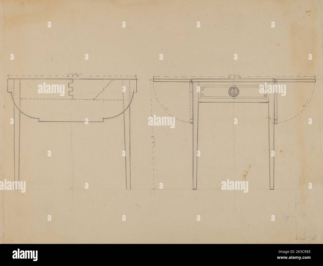 Drawing table 1930s hi-res stock photography and images - Alamy