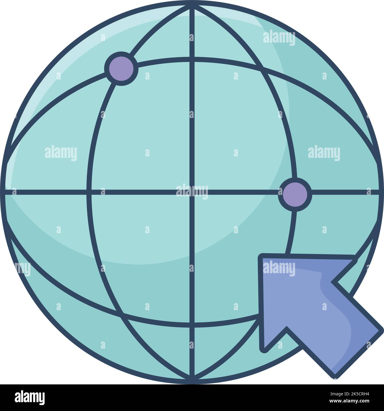 internet icon with circuits Stock Vector Image & Art - Alamy