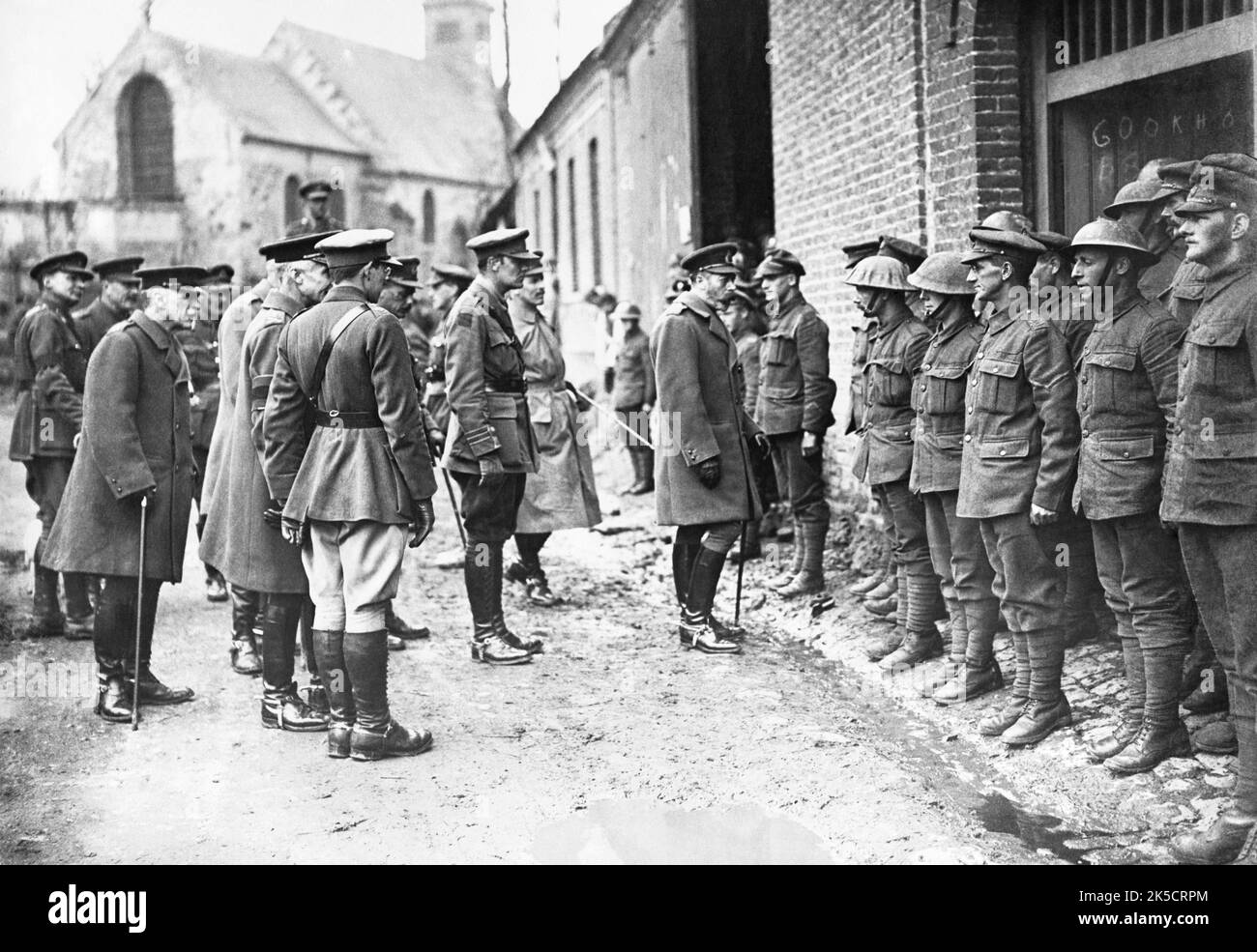 The German Spring Offensive, March-july 1918 King George V, escorted by ...