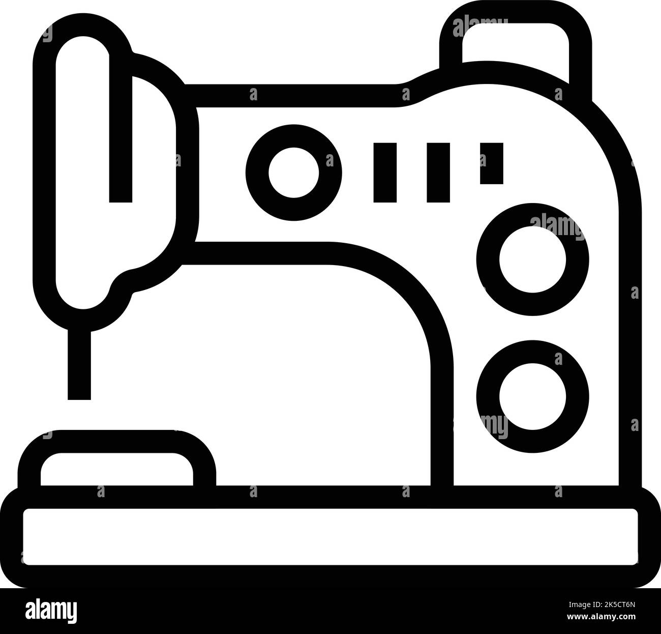 Home sewing machine icon outline vector. Art workshop. Creative fabric ...