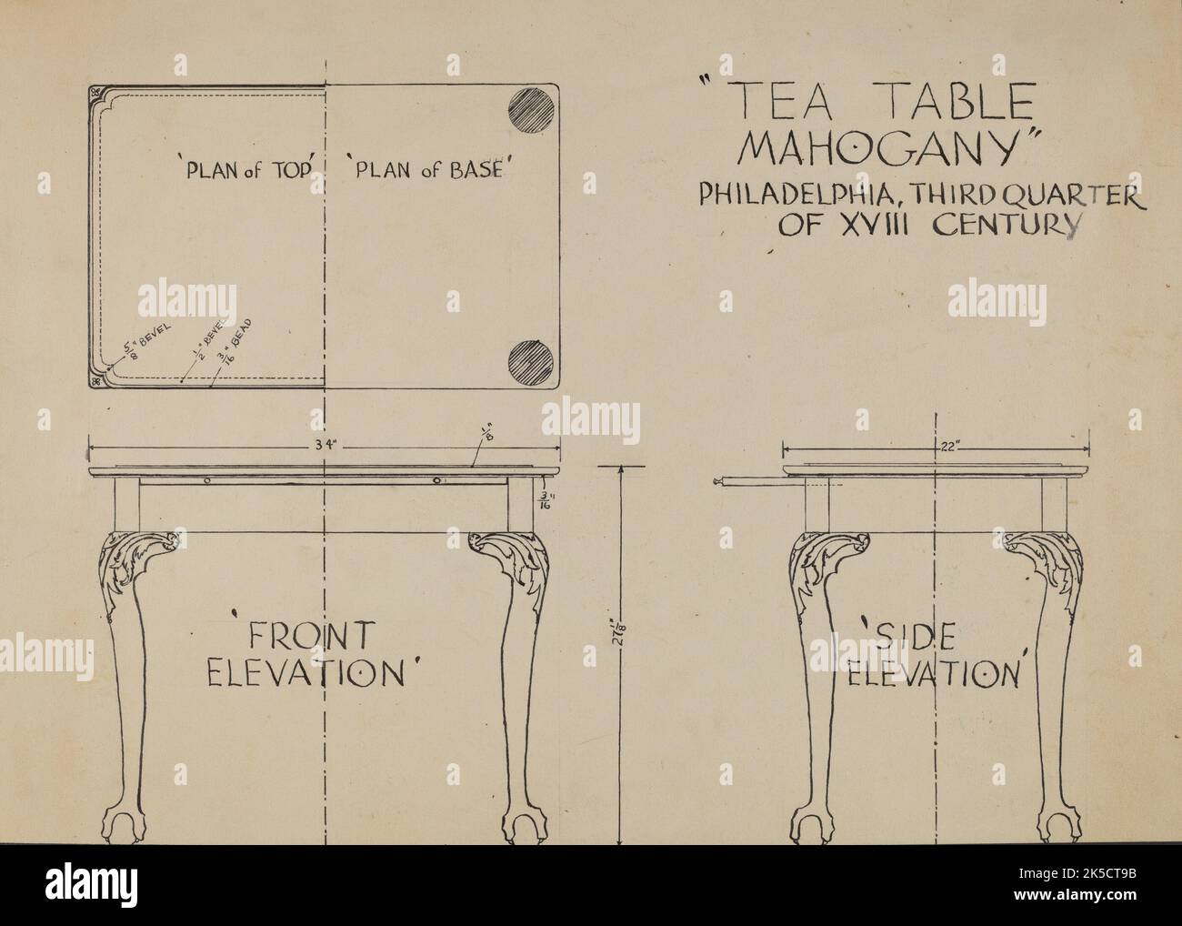 Tea Table, c. 1936 Stock Photo - Alamy