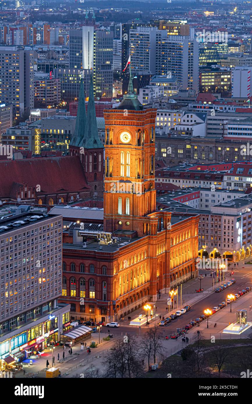 The red city hall berlin hi-res stock photography and images - Alamy
