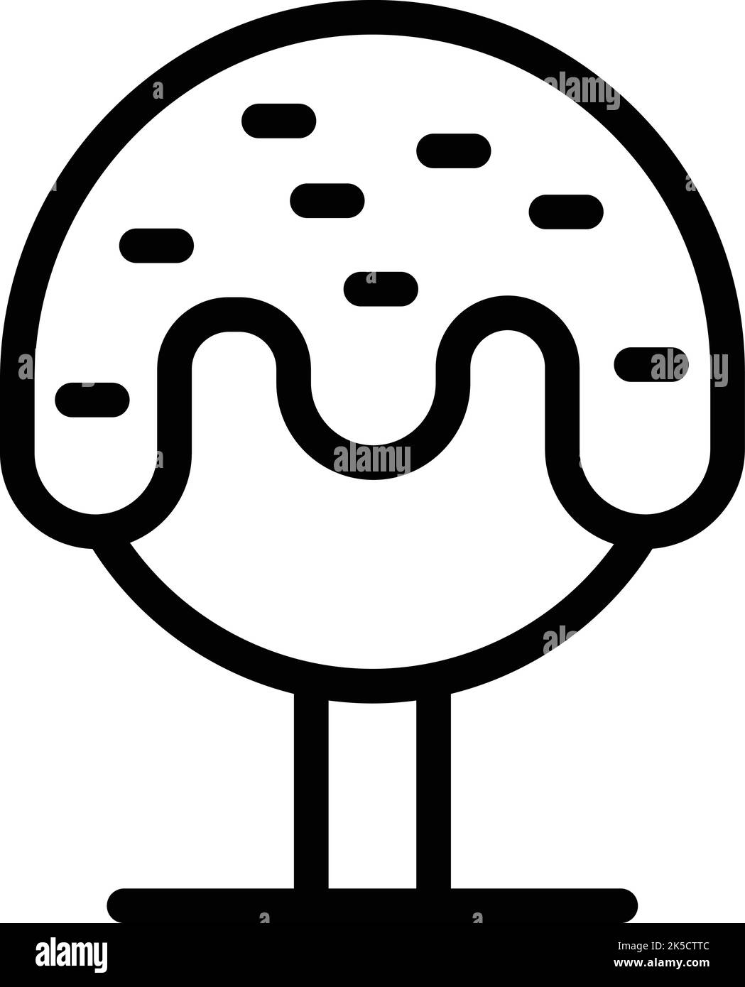 Sugar cake pop icon outline vector. Candy art. Heart star Stock Vector ...