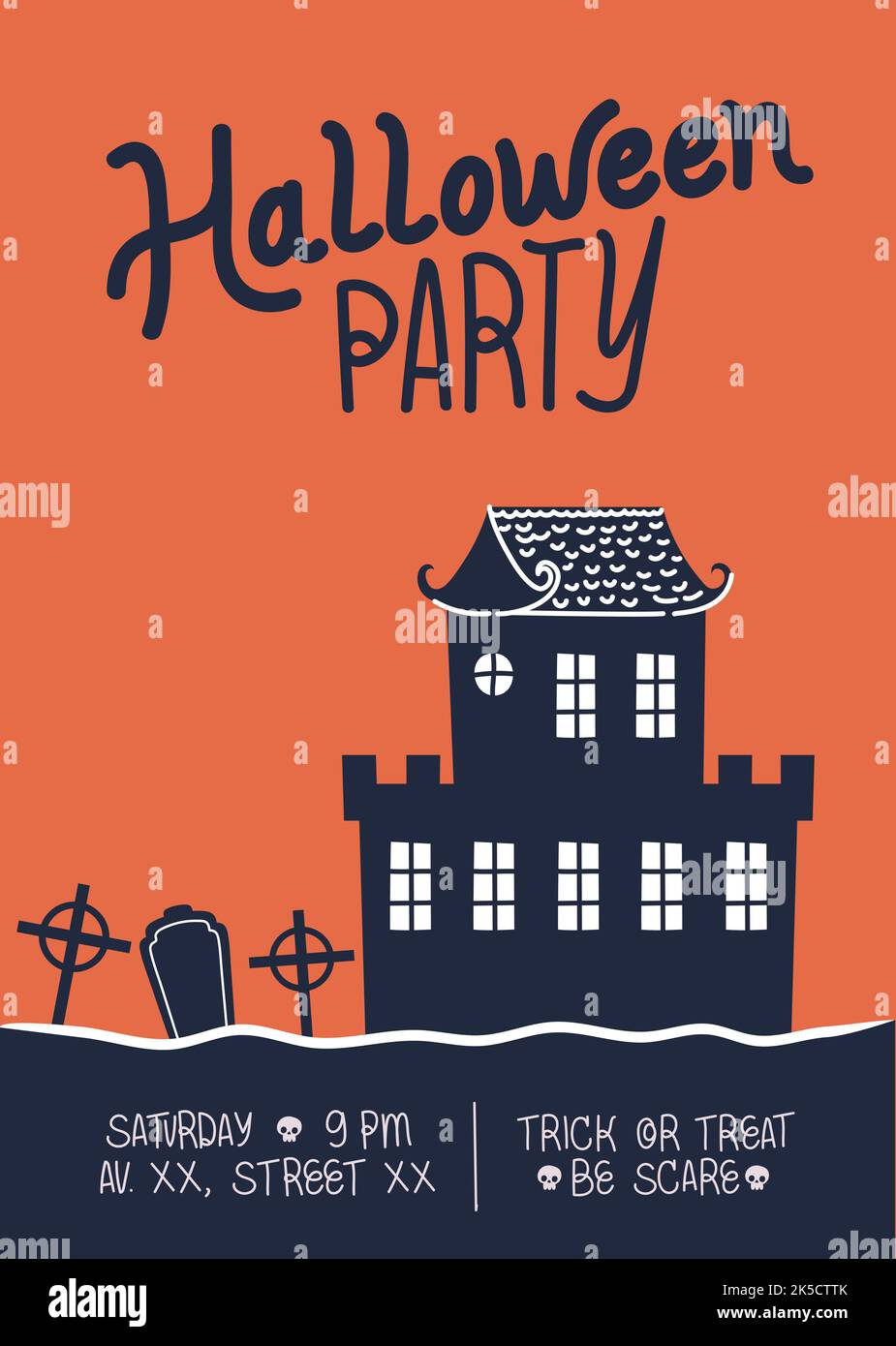 invitation to halloween party Stock Vector Image & Art - Alamy