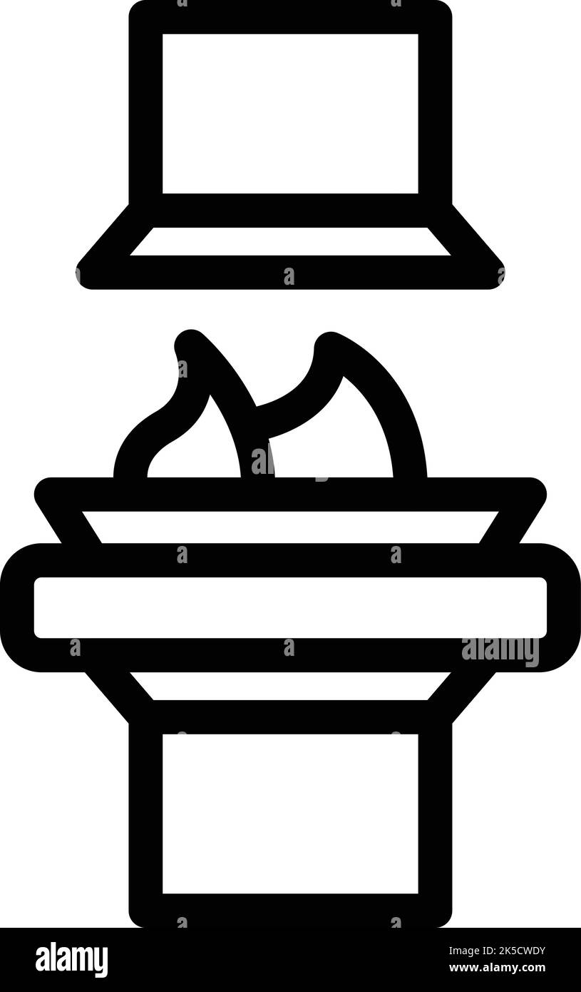 Air furnace icon outline Stock Vector Images - Alamy